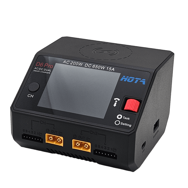 HOTA D6 Pro 650W 1-6S Dual Channel AC/DC Smart Charger – iFlight Europe